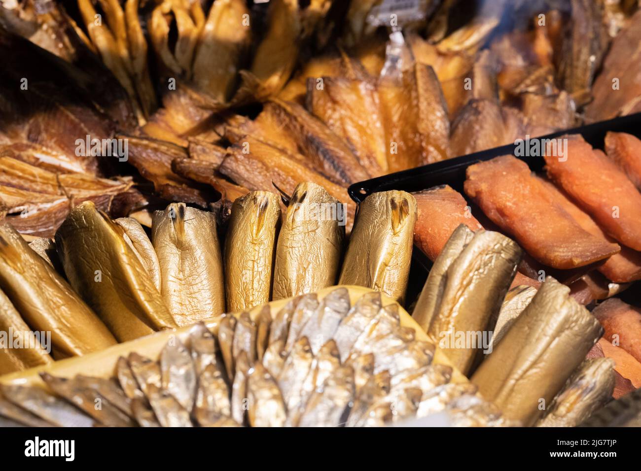 Boxes of dried fish hi-res stock photography and images - Alamy