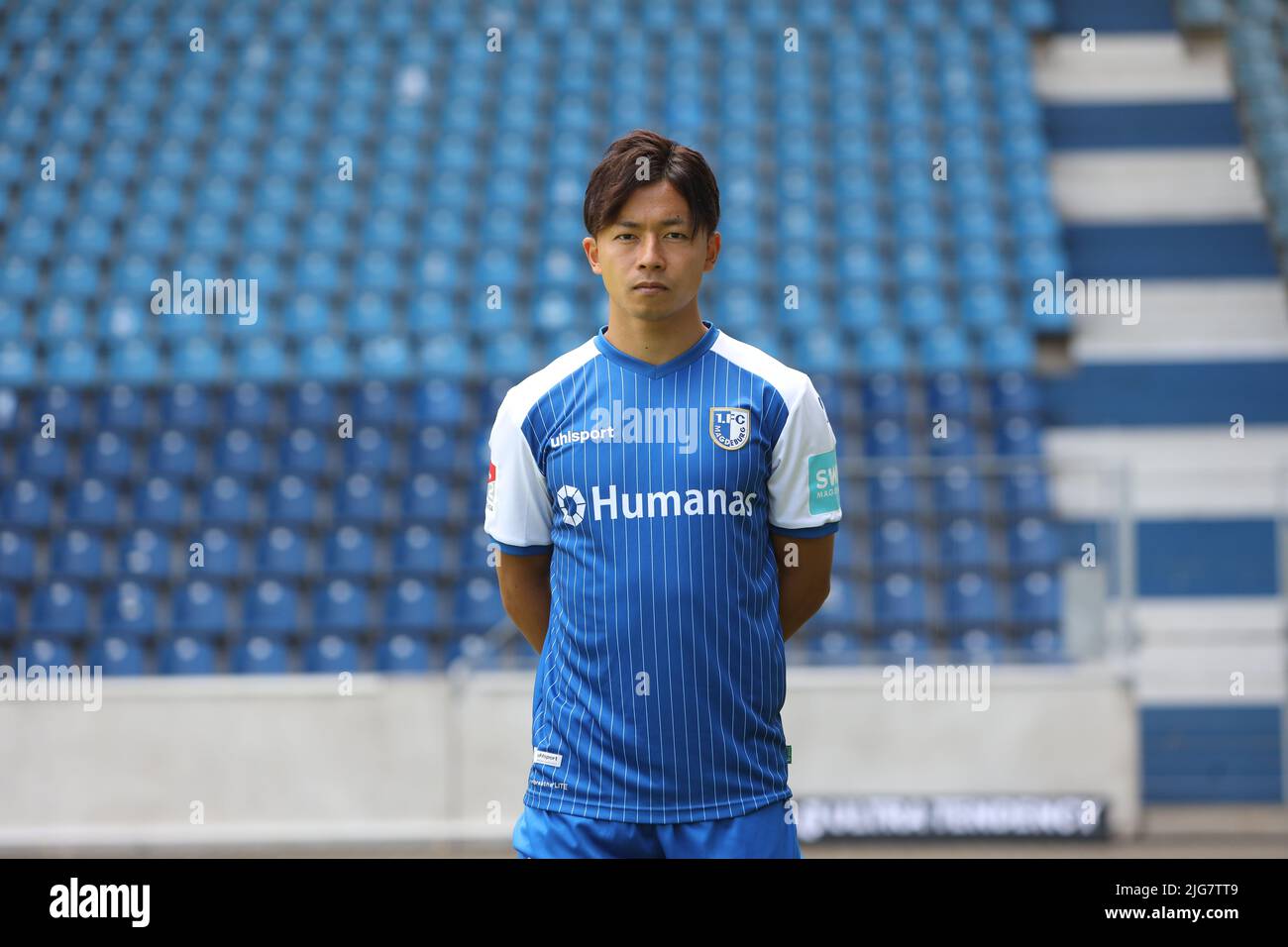 Magdeburg, Germany. 08th July, 2022. Photo session 1.FC Magdeburg. Tatsuya Ito Credit: Matthias ...