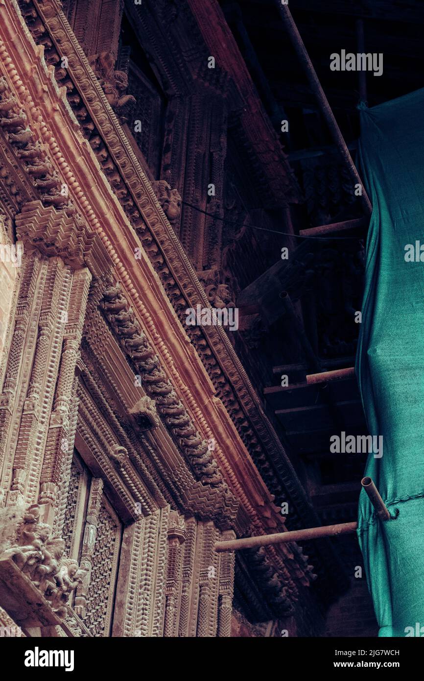 Called an "aakhi jhyal," these ancient skills of wood craft are mainly ...