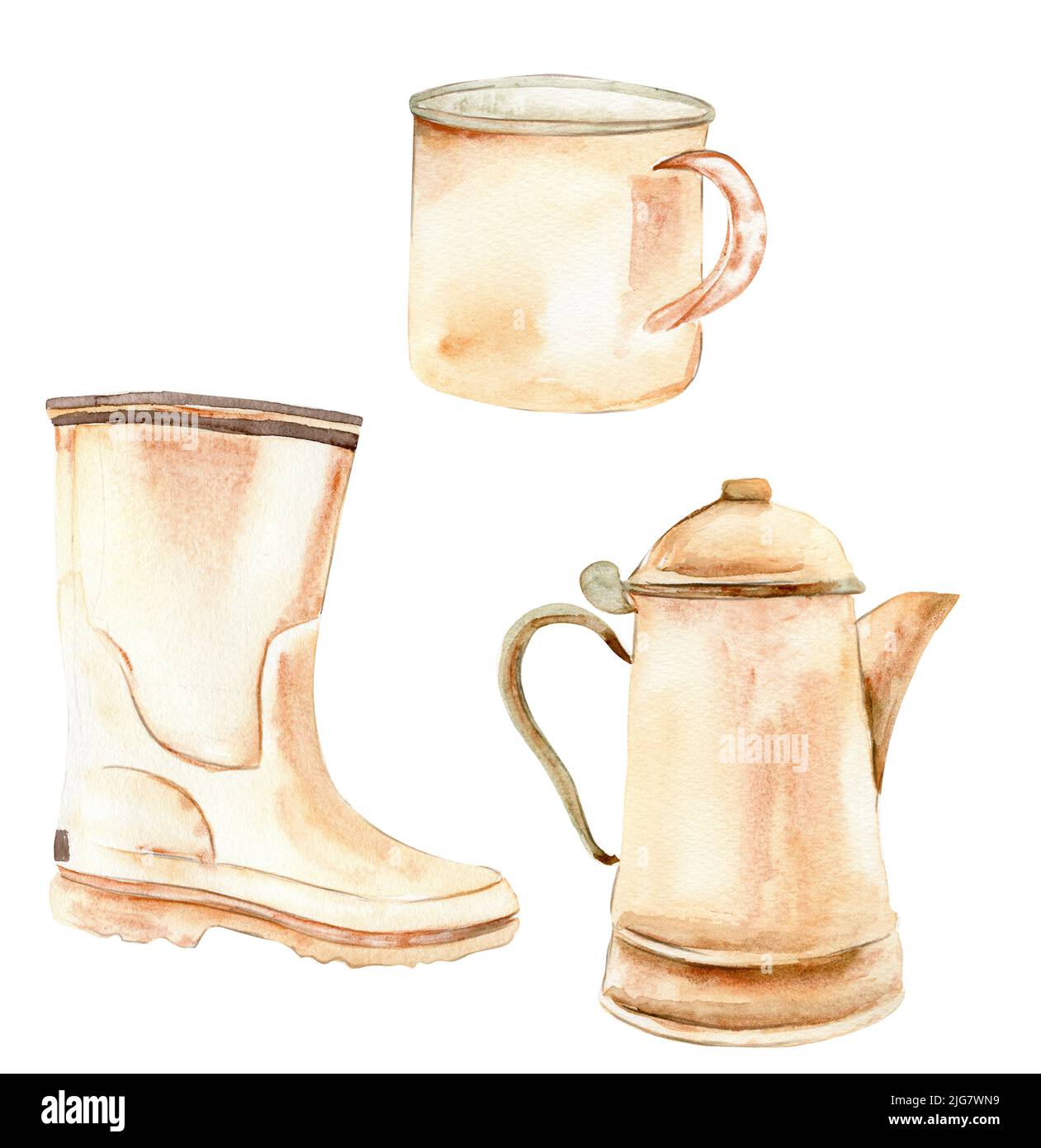 Hand drawn boot icon Cut Out Stock Images & Pictures - Alamy
