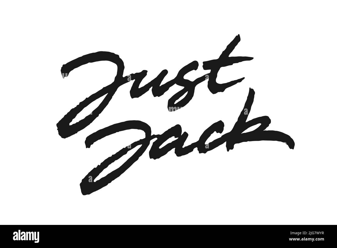 Just Jack vector lettering Stock Vector Image & Art - Alamy