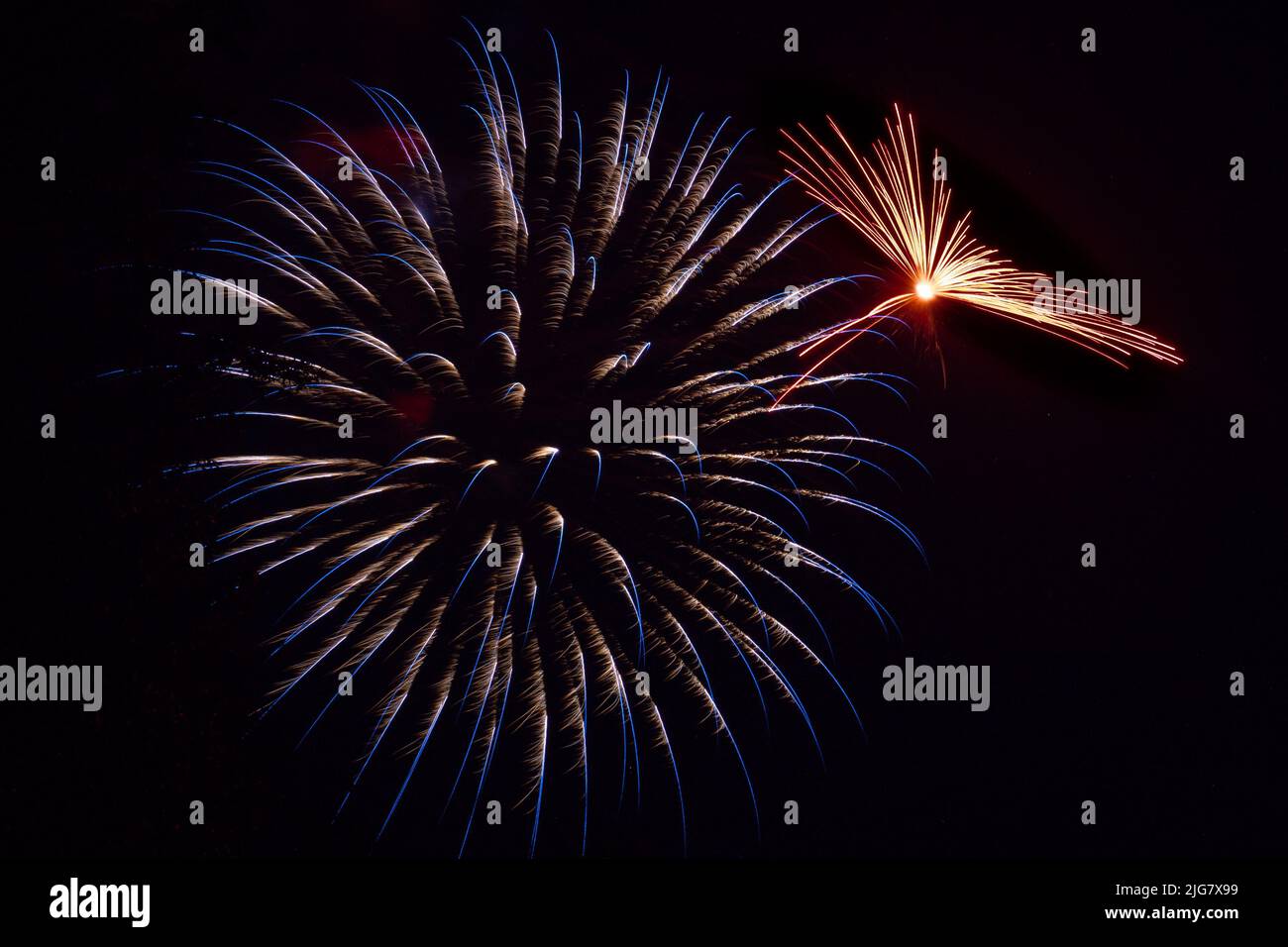 The independence day July 4 fireworks Stock Photo - Alamy