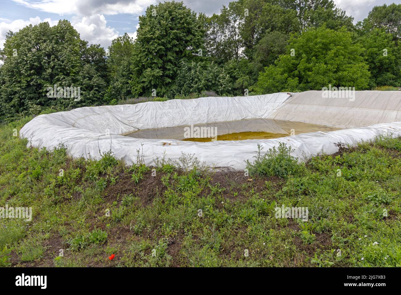 Polyethylene Lined Open Tank Storage Reservoir Farm Irrigation Low ...