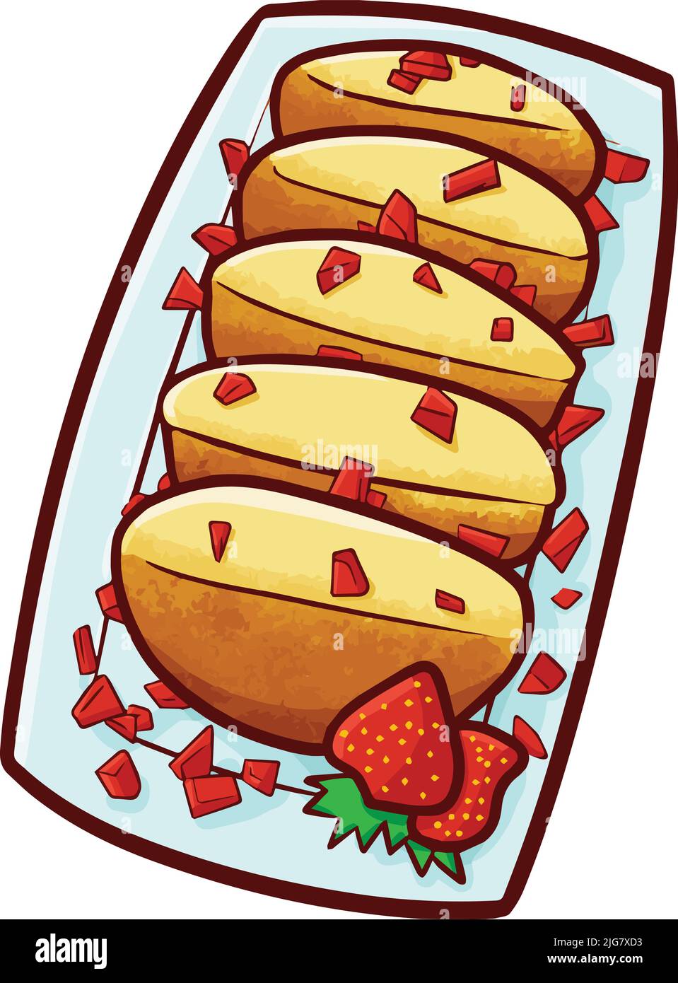 A vertical simple clip art of Pukis cake- traditional Indonesian food ...