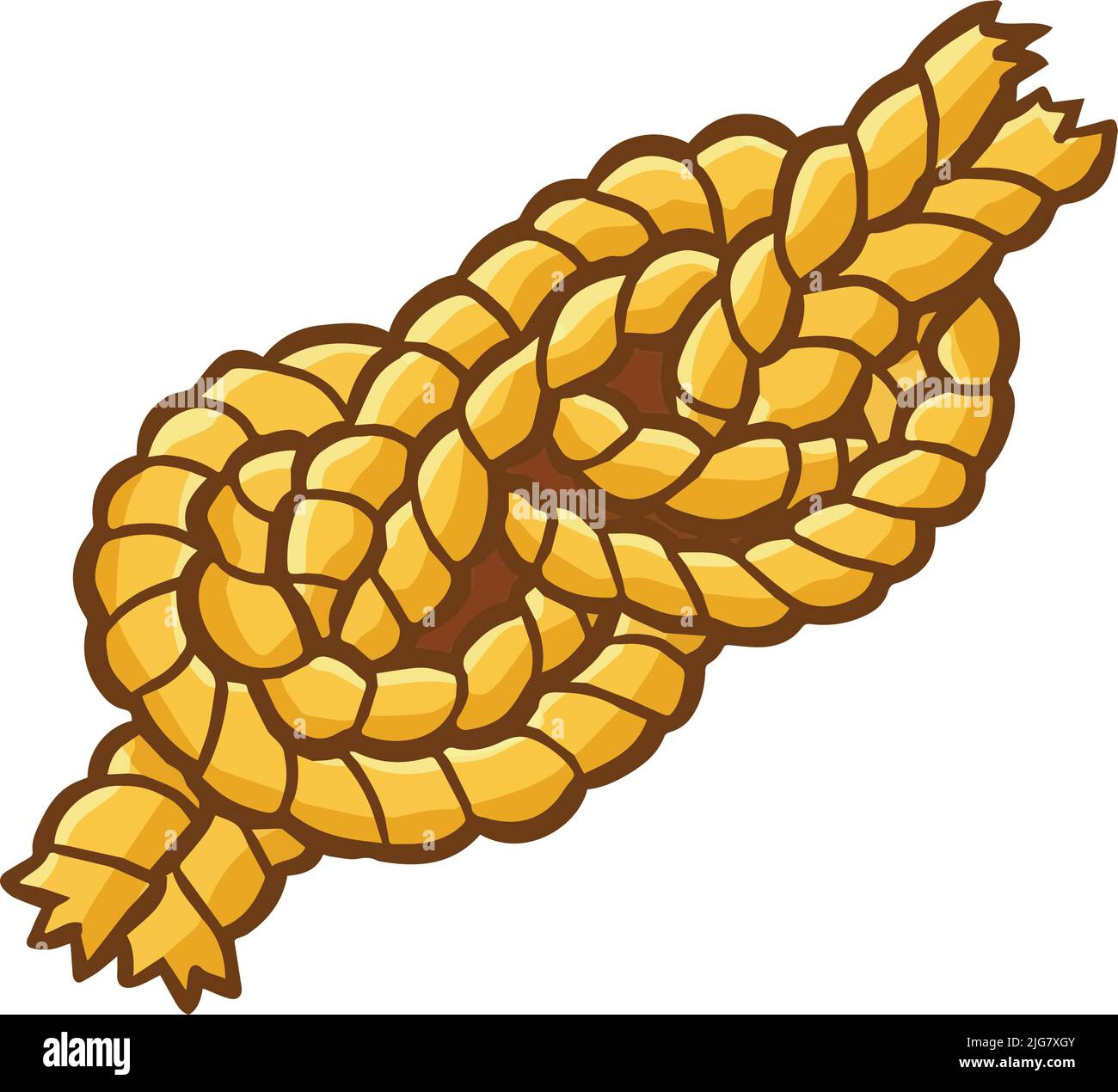 A simple clip art of rope node on a white background Stock Vector Image ...