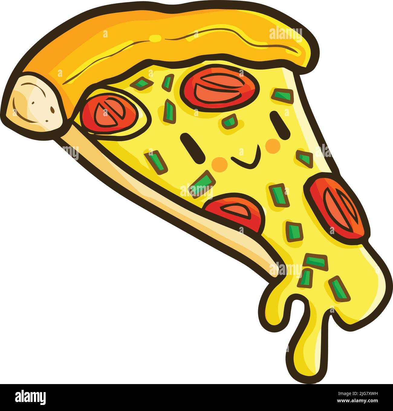 Simple clip art pizza Stock Vector Images - Alamy