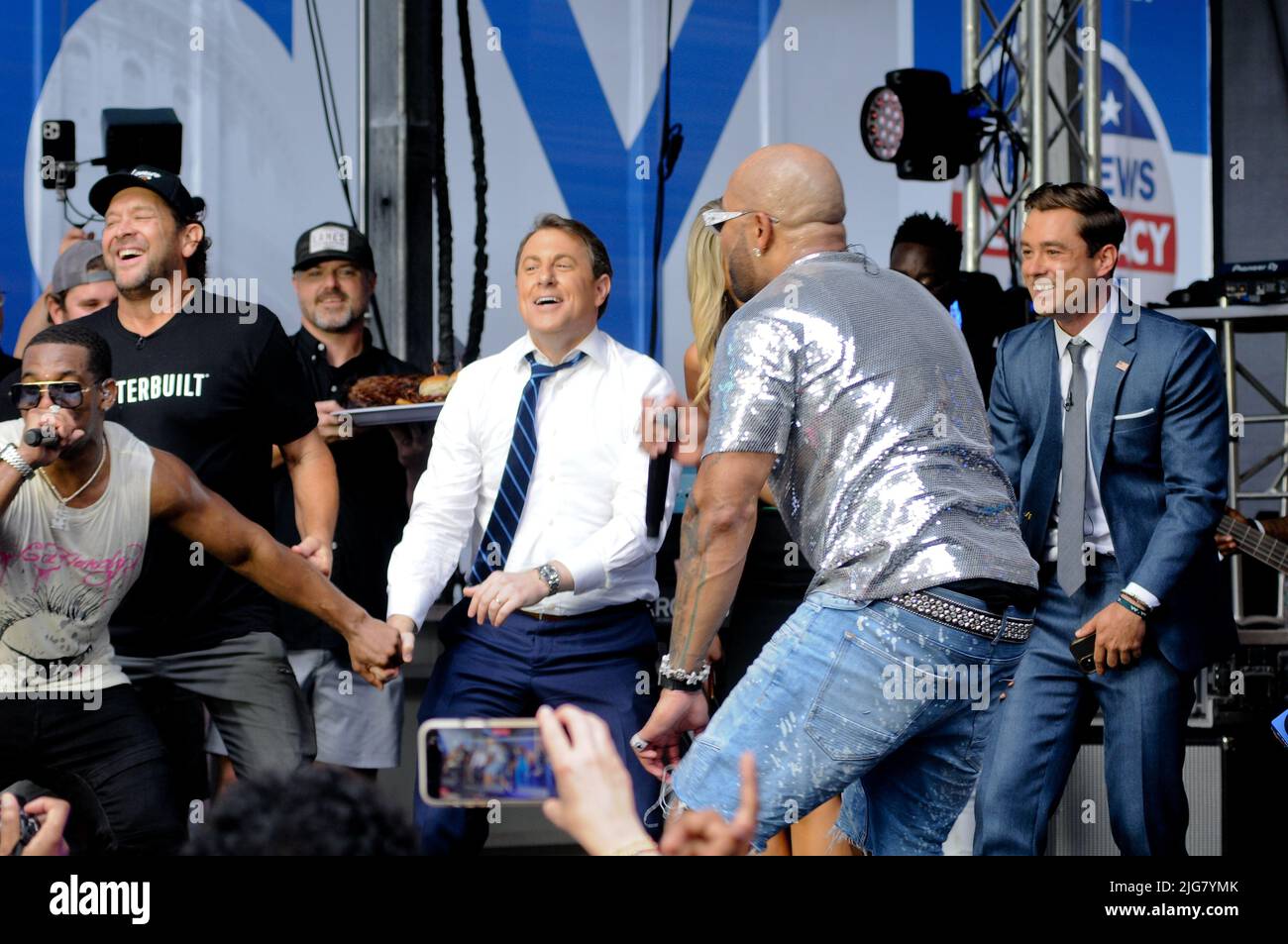 Rapper Flo Rida performs on 'Fox and Friends' TV show All-American ...