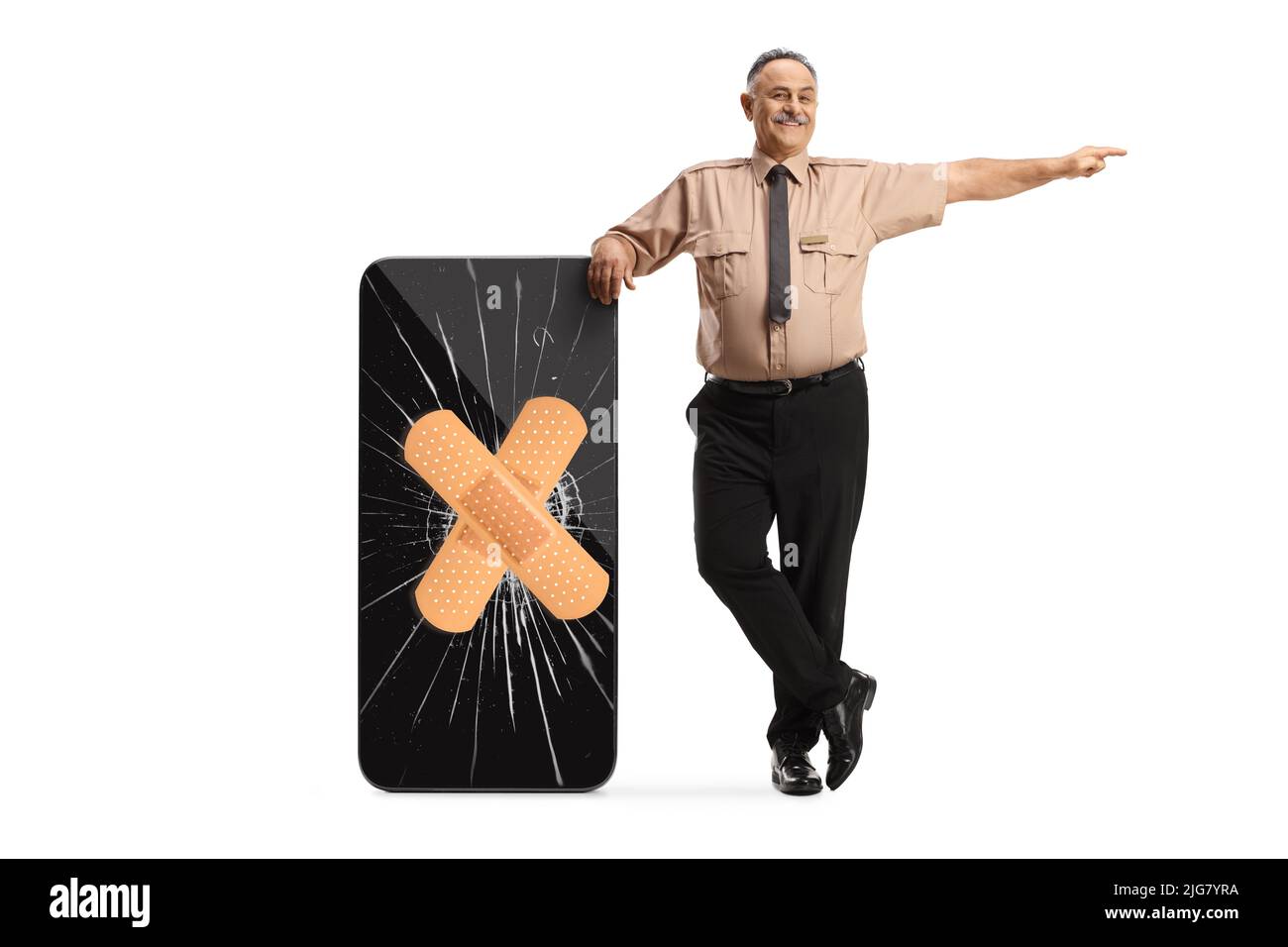 Full screen broken glass white hi-res stock photography and images - Alamy