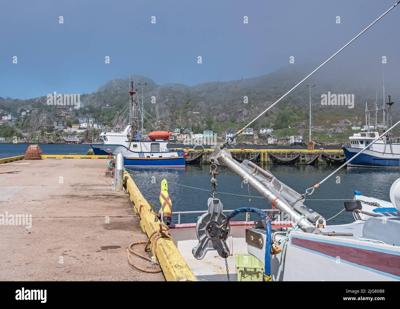 Fog harbour st john's hi-res stock photography and images - Alamy