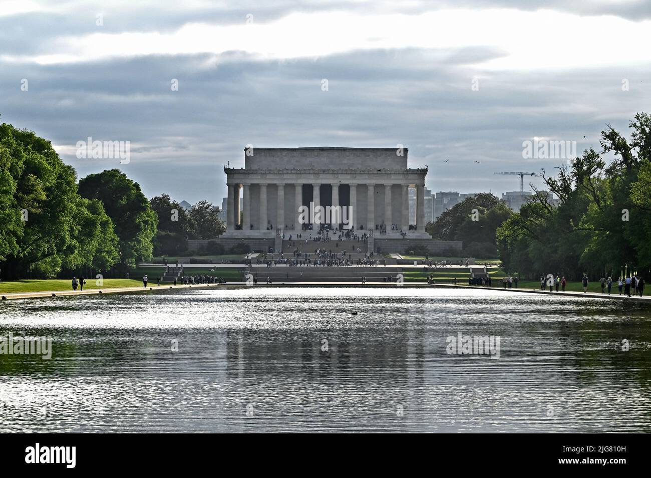 Lincoln Memorial and Reflecting Pool on the National Mall; Washington ...