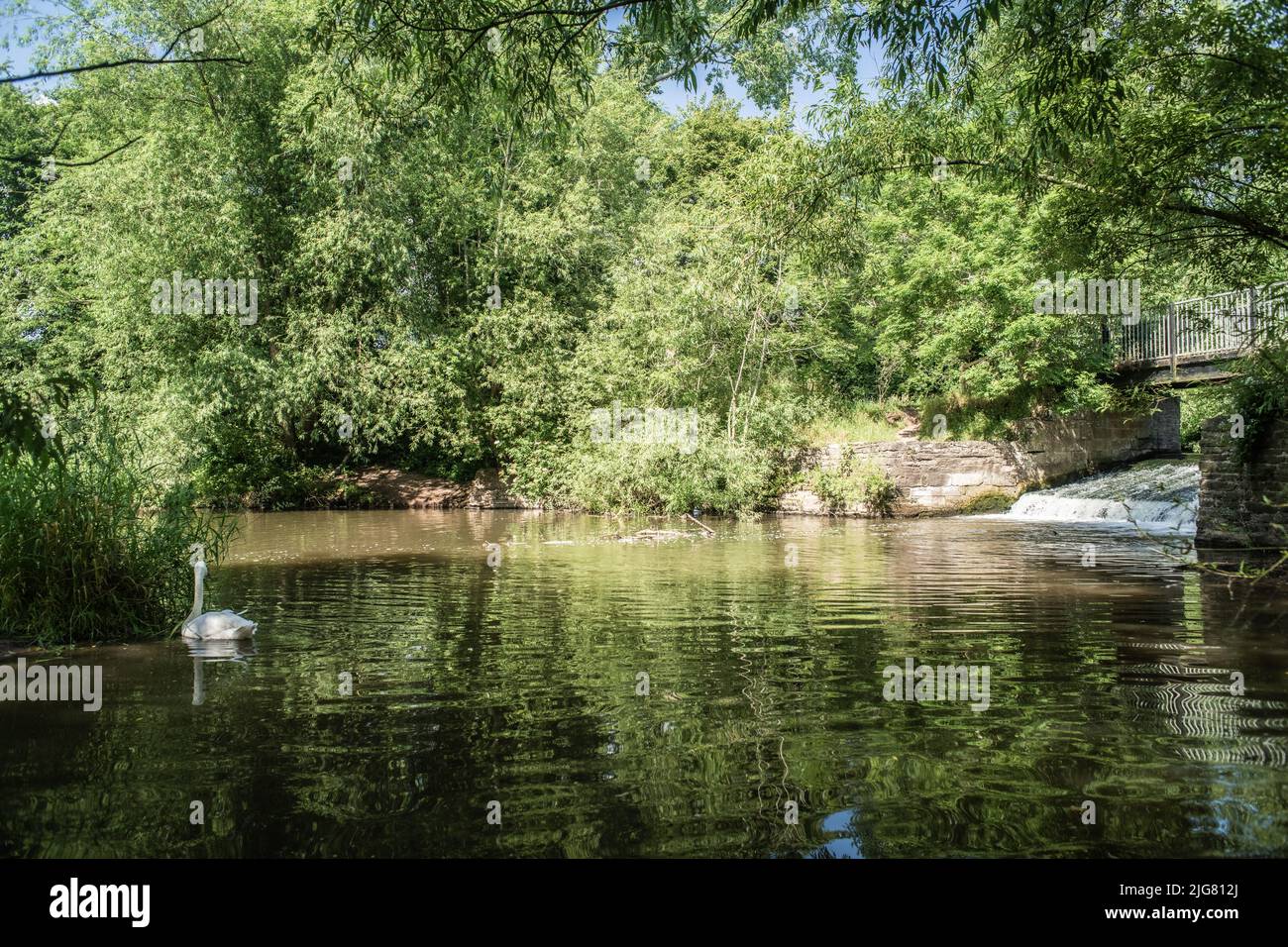Nantwich Stock Photography Town Sunny Day, Park, landscape, Mill Island ...