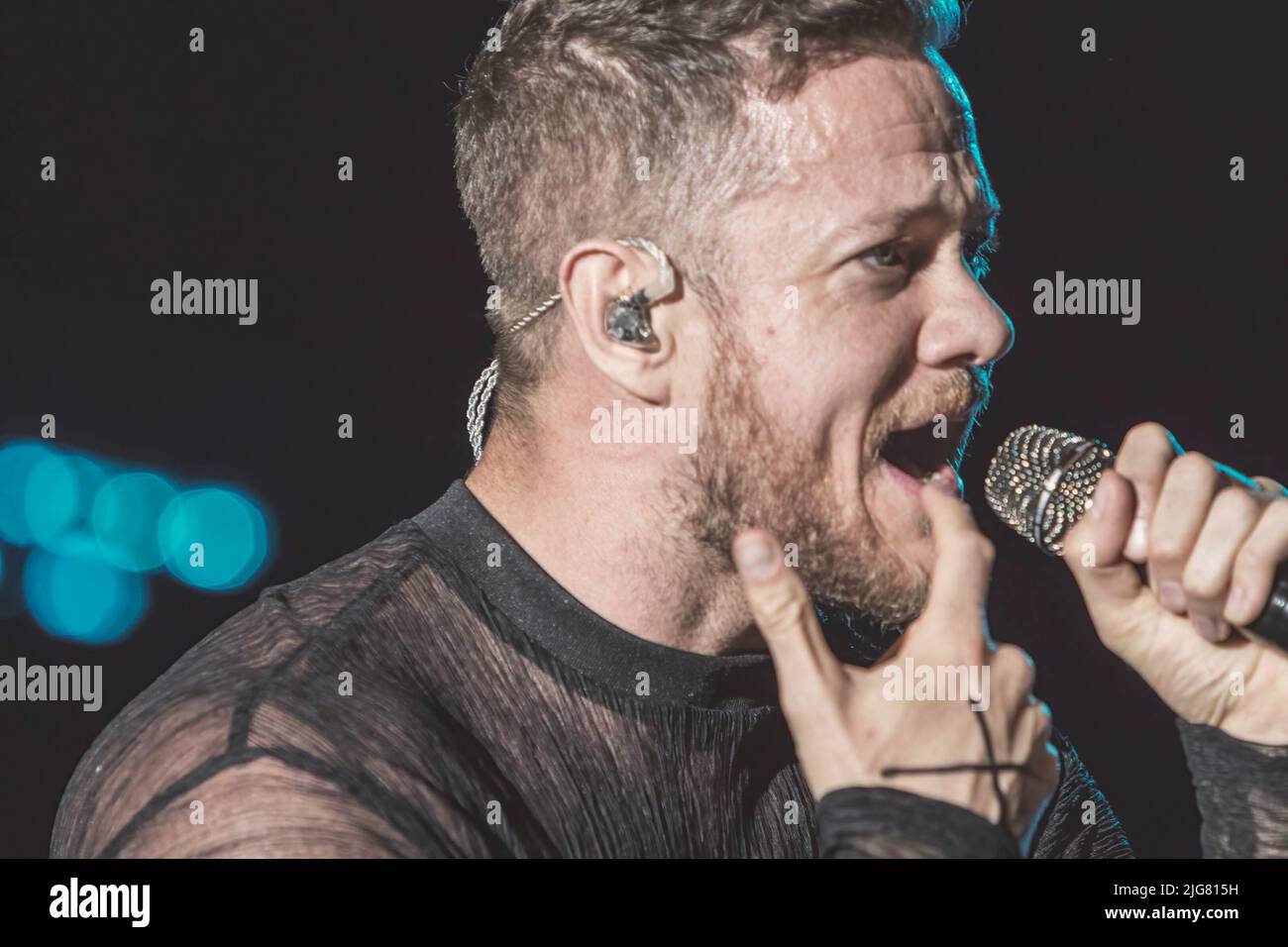 Dan Reynolds of Imagine Dragons performs on stage at MadCool in Ifema ...