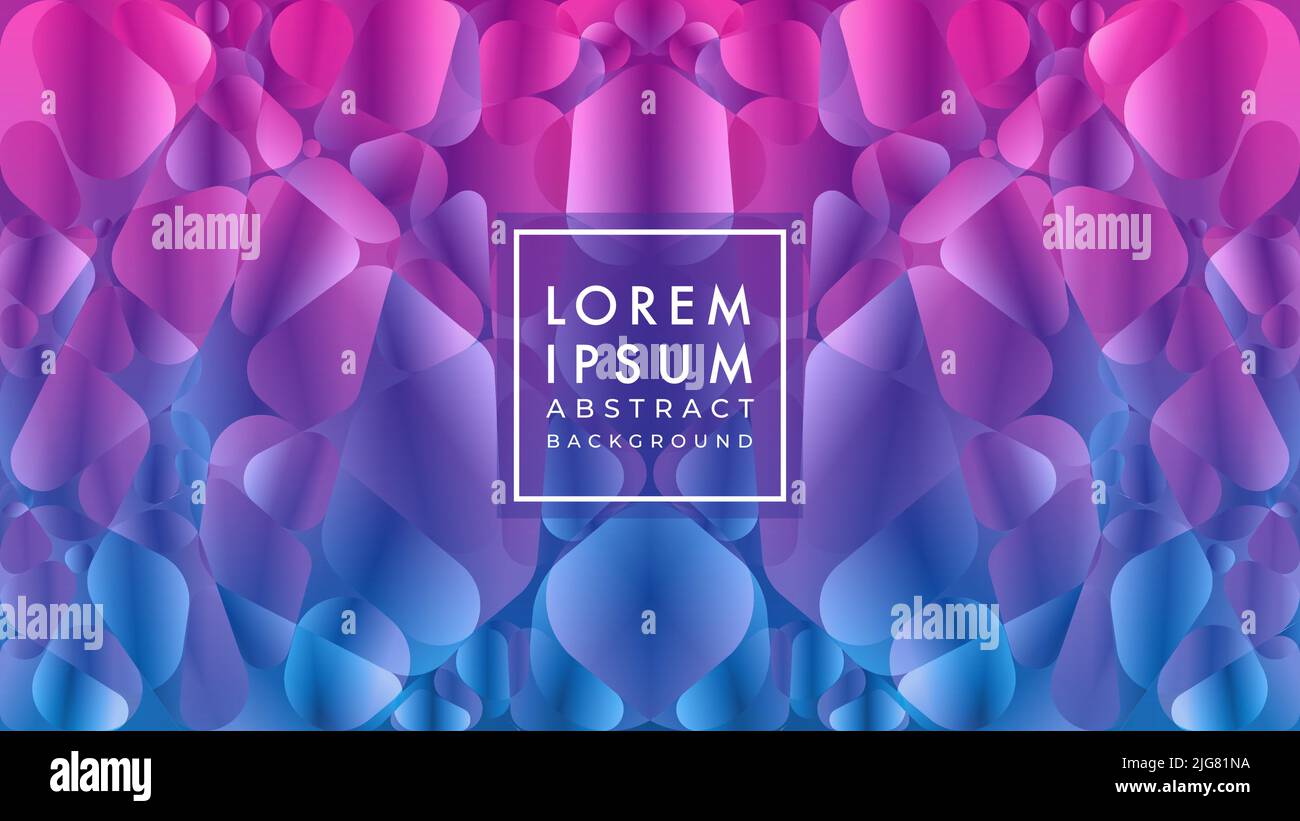 Symmetrical geometric bubble pattern. Abstract background design ...