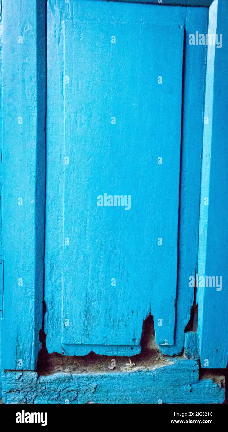 Photo of rotten wood of a door which is damaged by the rain water Stock ...