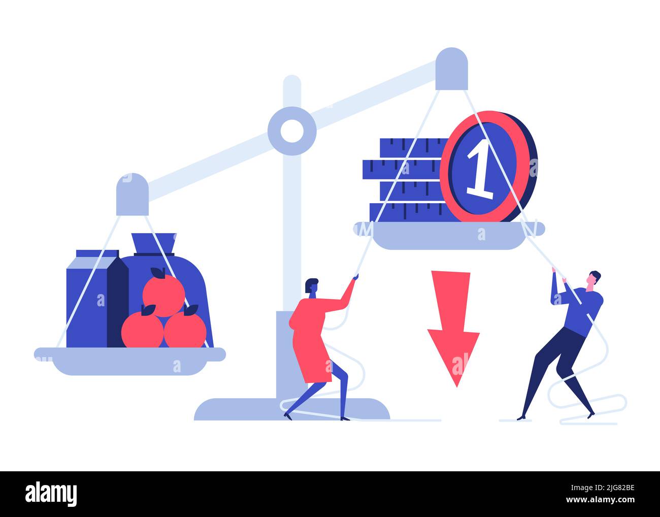 Decrease in payment Stock Vector Images - Alamy