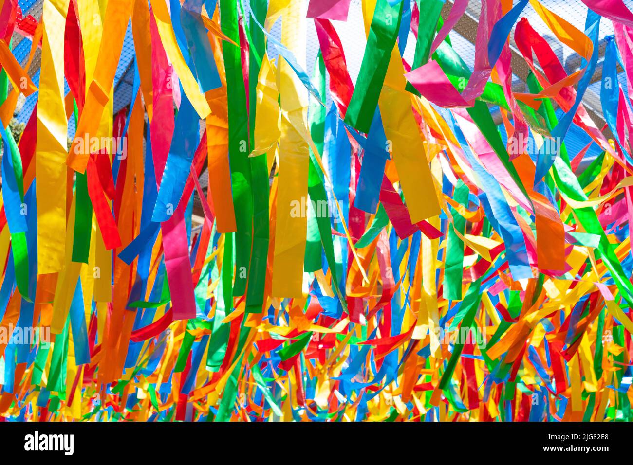 multi-colored textile ribbons background Stock Photo - Alamy