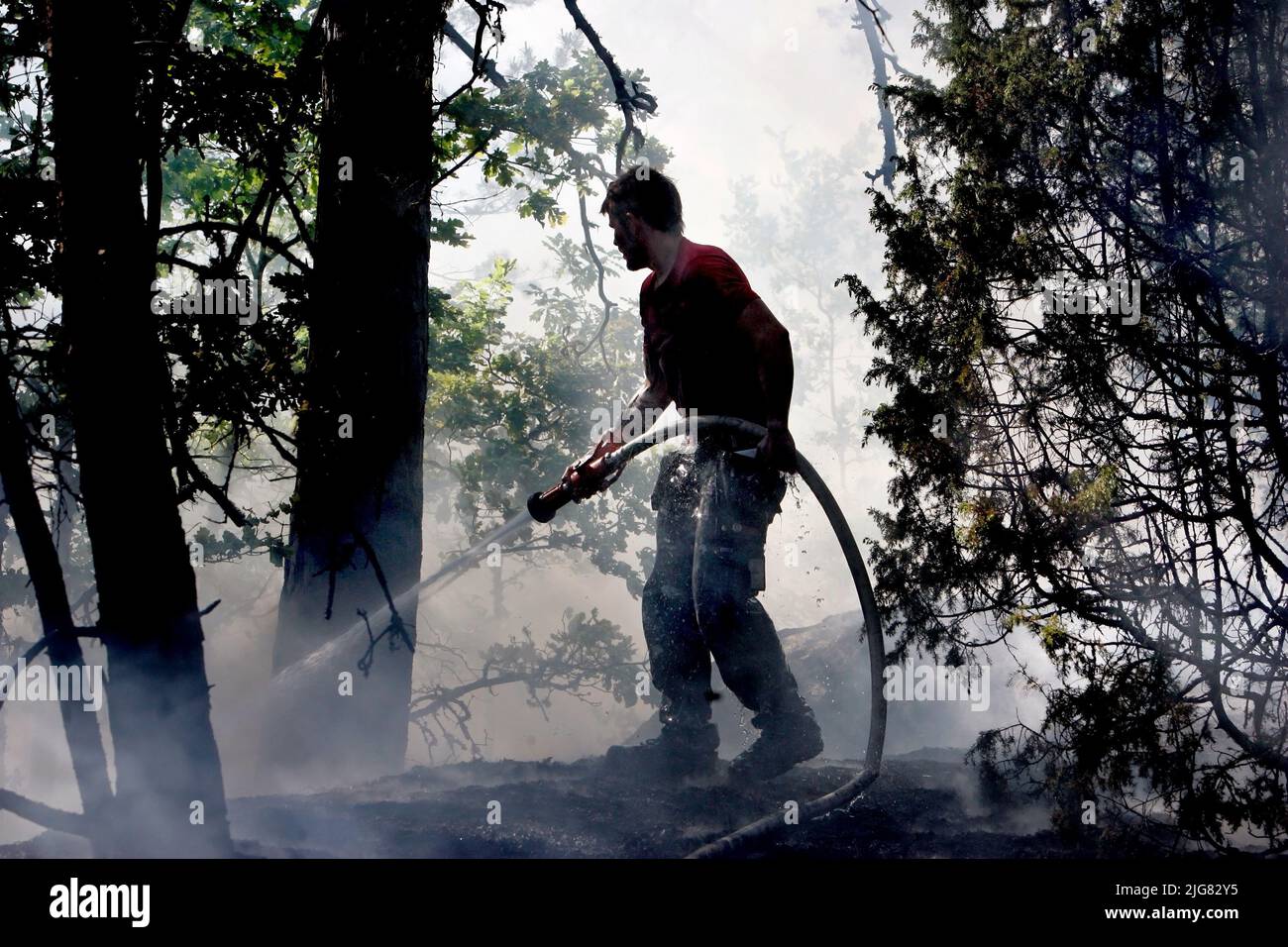 It is critical of the forest fire in Bröt, about 10 km east of Kisa ...