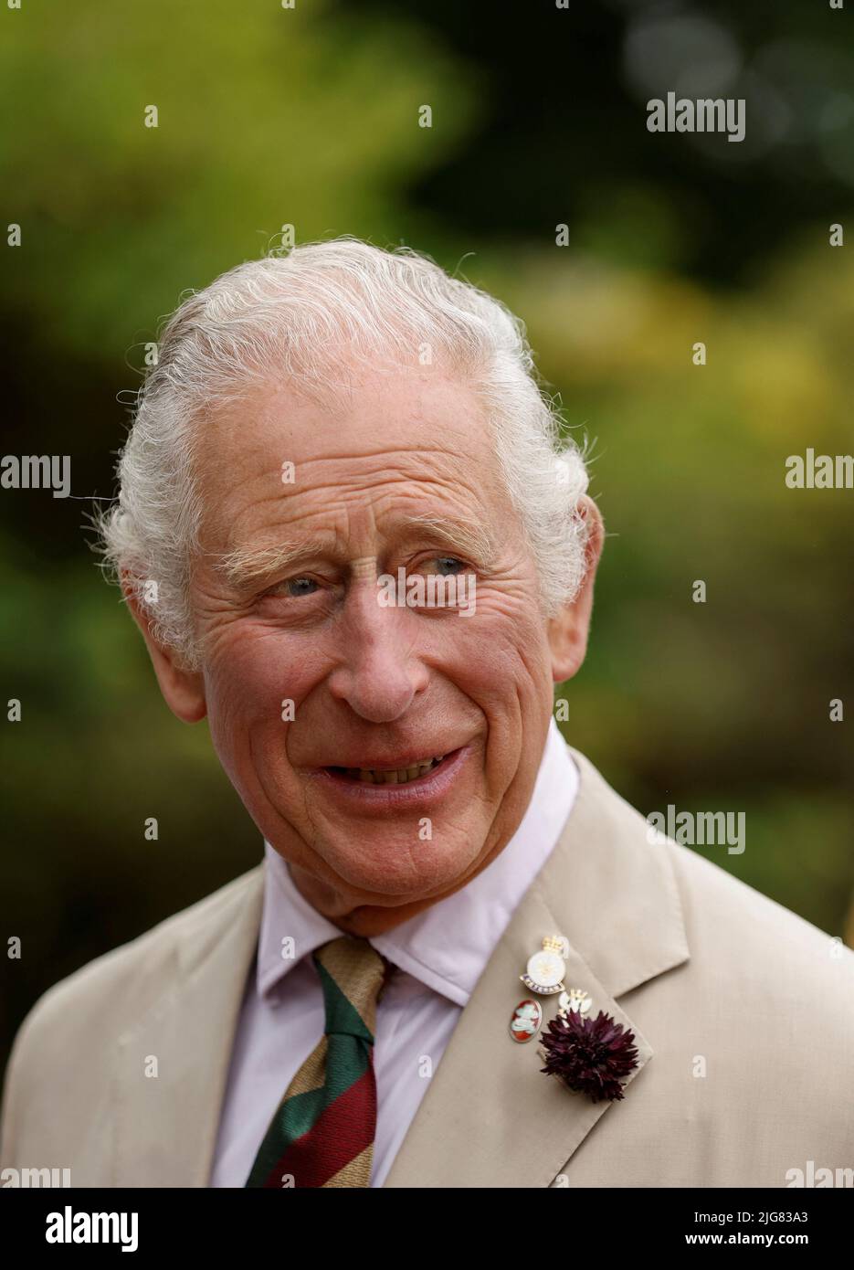 The Prince of Wales, Colonel in Chief, during a visit to 2nd Battalion ...