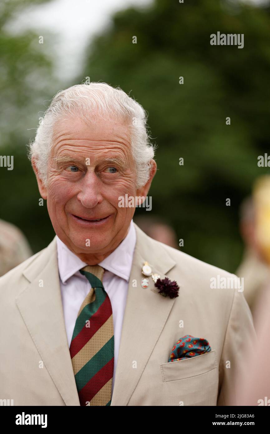 The Prince of Wales, Colonel in Chief, during a visit to 2nd Battalion ...