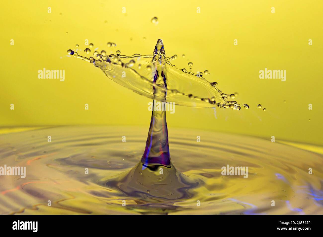 Water Drop splash multi color Stock Photo - Alamy