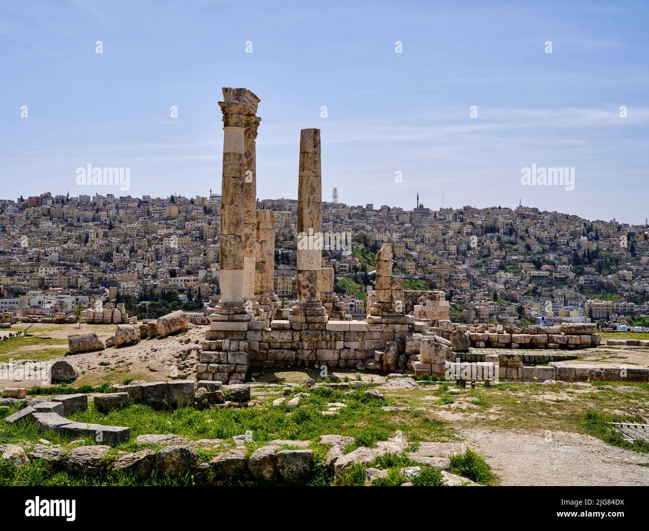 On the citadel hill in the ancient district of Jordan Stock Photo - Alamy