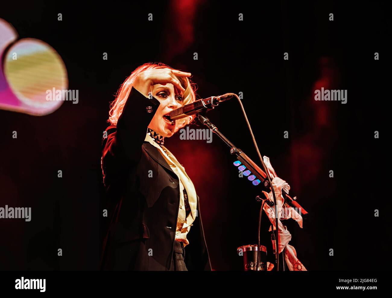 Annie Clark better known as St Vincent performs on stage at MadCool ...