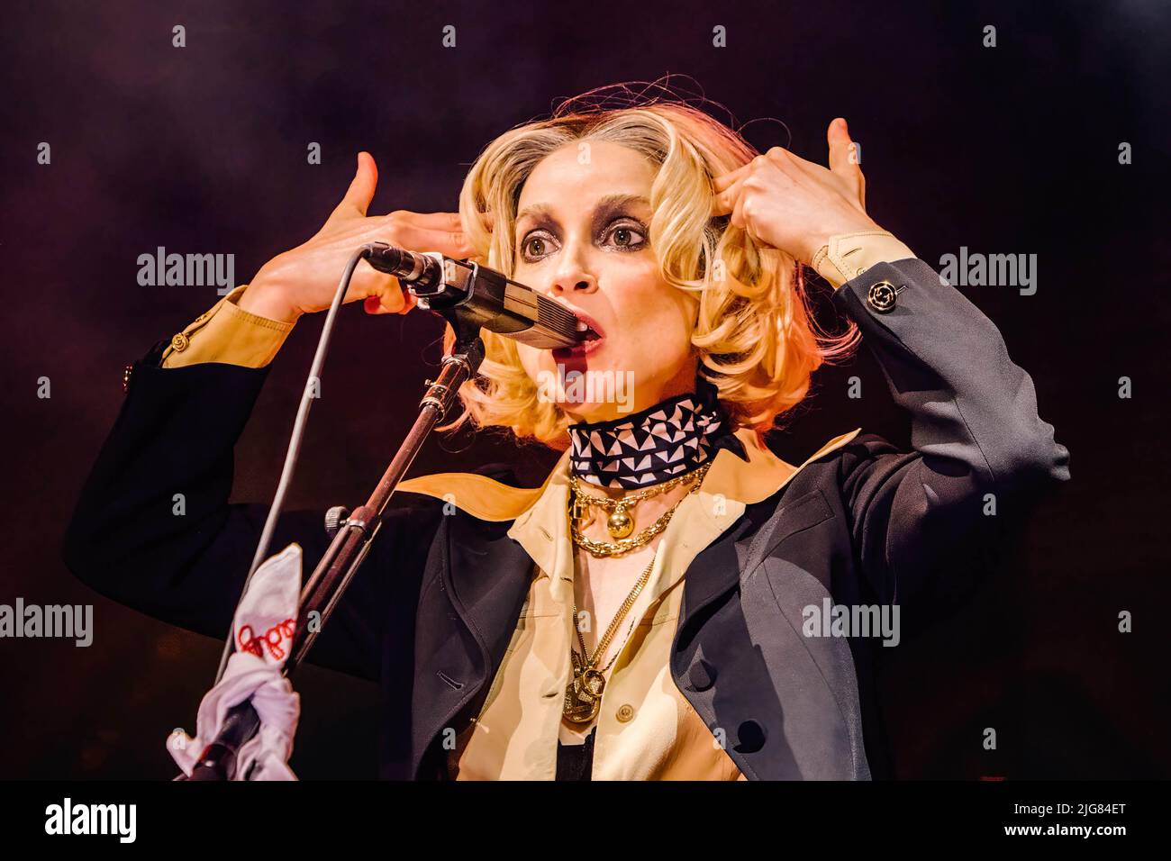 Annie Clark better known as St Vincent performs on stage at MadCool ...