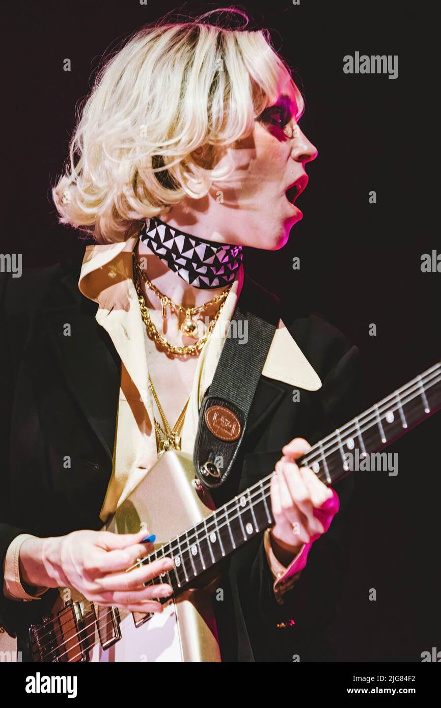 Annie Clark better known as St Vincent performs on stage at MadCool ...