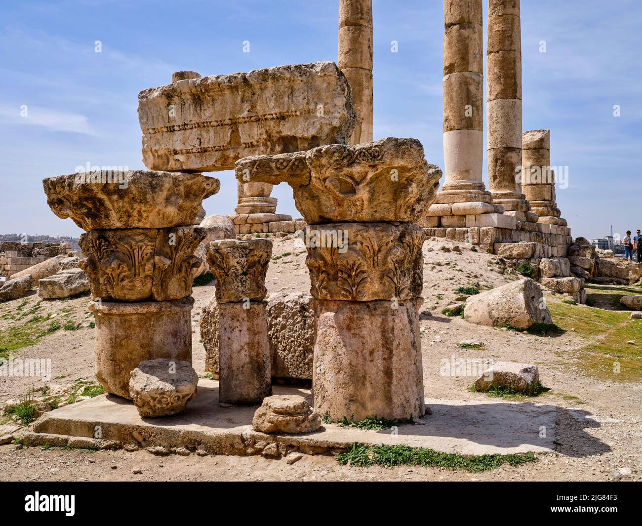 On the citadel hill in the ancient district of Jordan Stock Photo - Alamy
