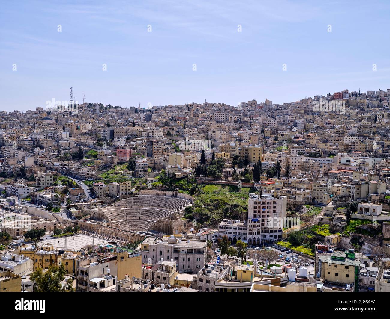 On the citadel hill in the ancient district of Jordan Stock Photo - Alamy