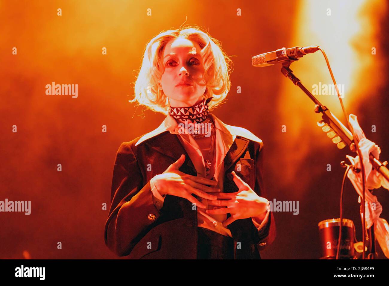 Annie Clark better known as St Vincent performs on stage at MadCool ...