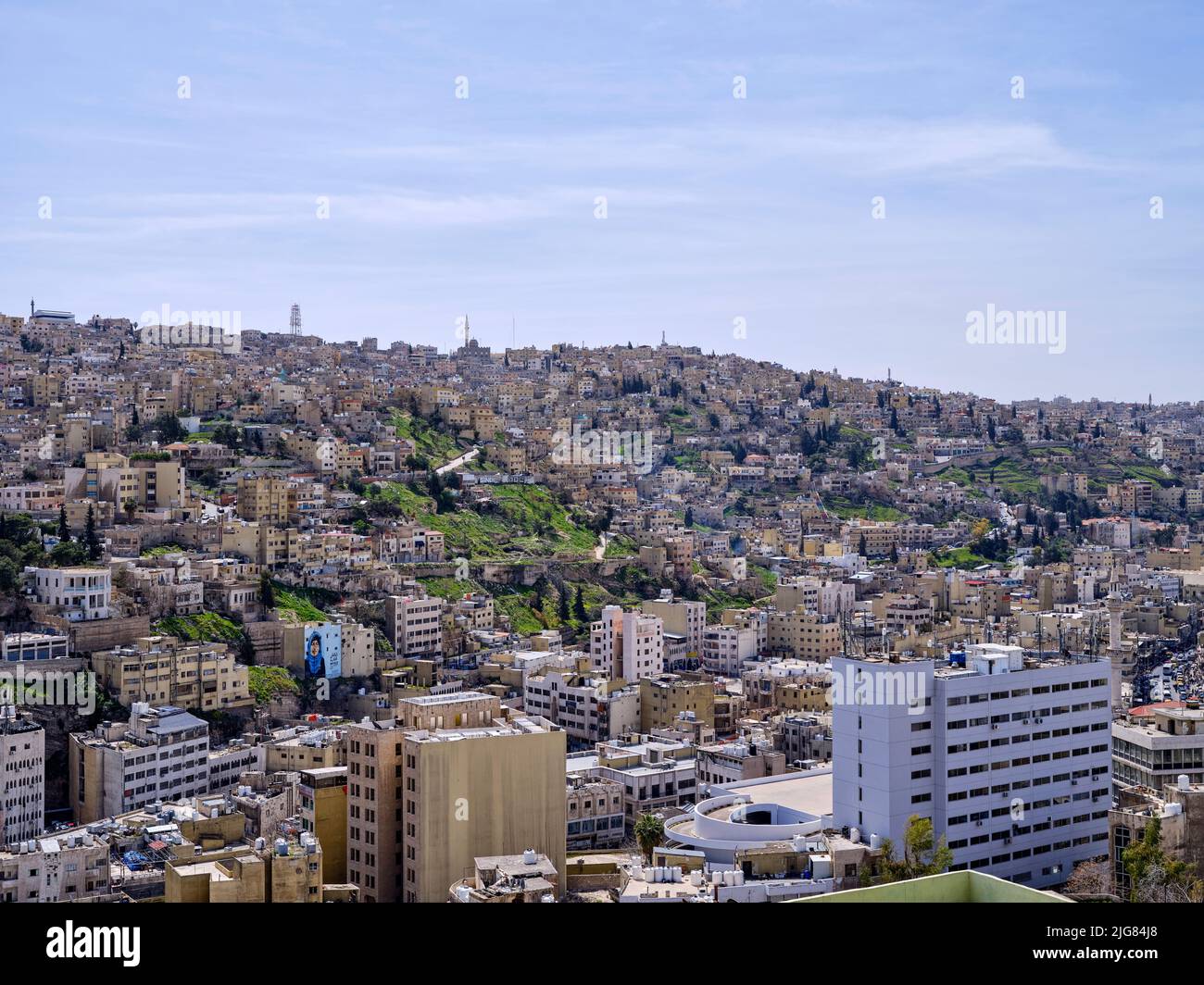 On the citadel hill in the ancient district of Jordan Stock Photo - Alamy