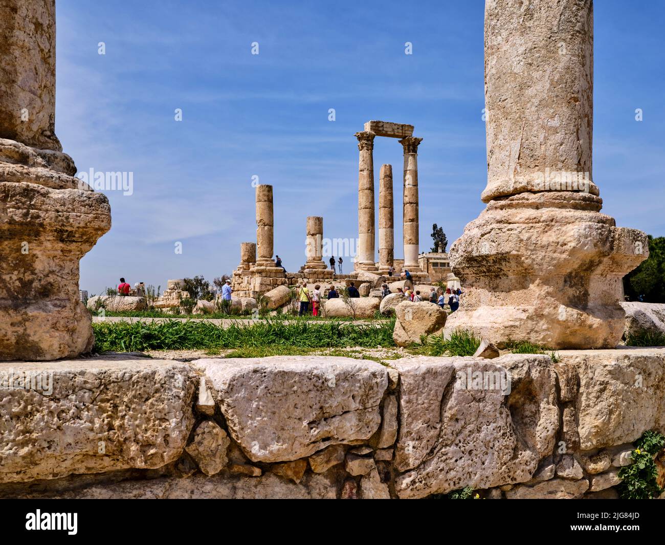 On the citadel hill in the ancient district of Jordan Stock Photo - Alamy