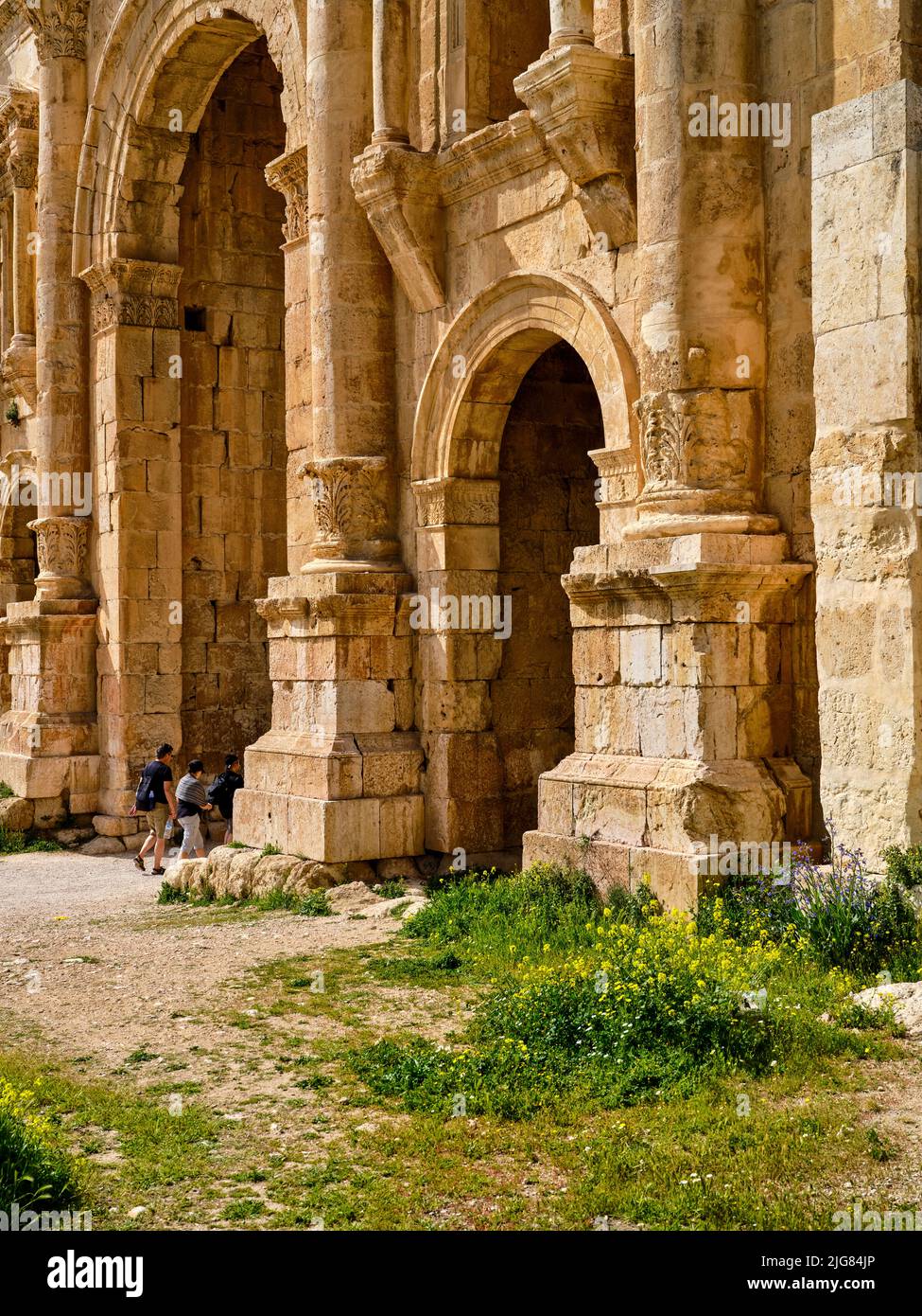 Roman excavations in Jerash, ancient Gerasa, Jordan Stock Photo - Alamy