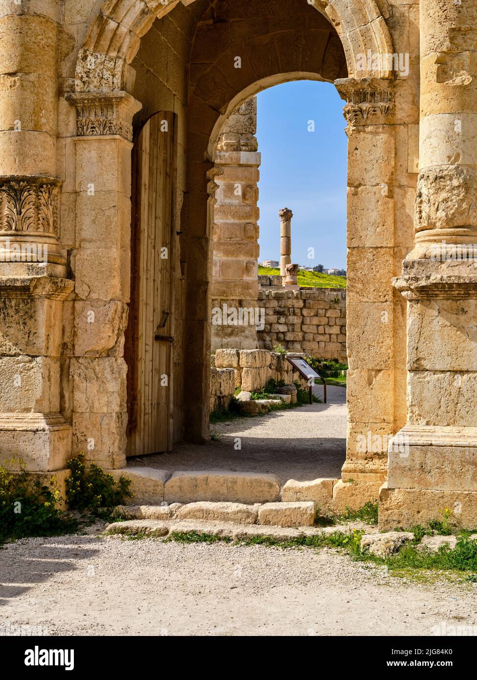 Roman excavations in Jerash, ancient Gerasa, Jordan Stock Photo - Alamy