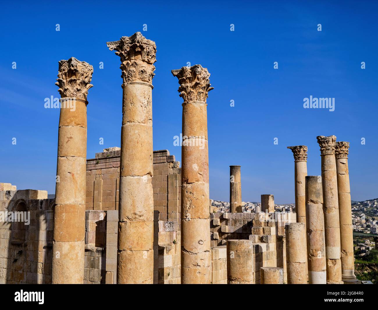 Roman excavations in Jerash, ancient Gerasa, Jordan Stock Photo - Alamy