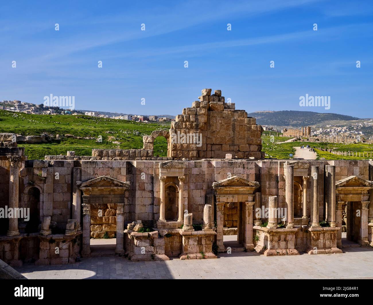 Roman excavations in Jerash, ancient Gerasa, Jordan Stock Photo - Alamy