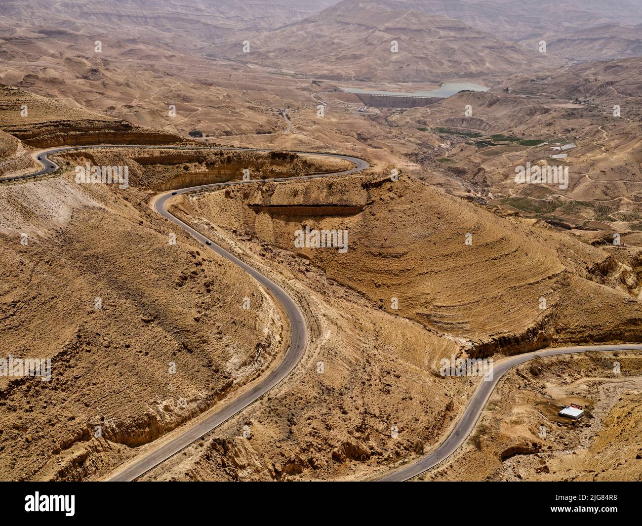 Deep view into the Wadi Mujib, Jordan Stock Photo - Alamy