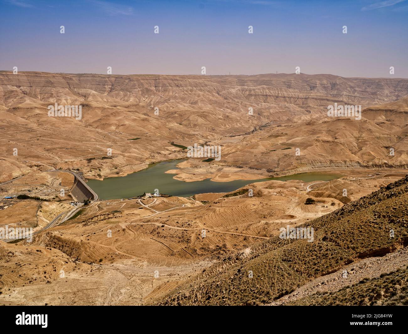 Deep view into the Wadi Mujib, Jordan Stock Photo - Alamy