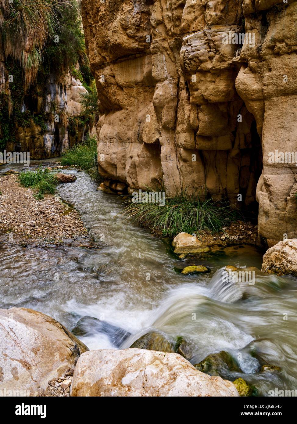 On the road in Wadi bin Hammad, Jordan Stock Photo - Alamy