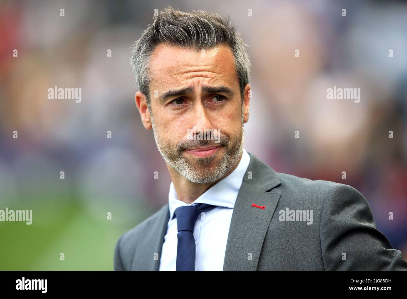 Spain head coach Jorge Vilda during the UEFA Women's Euro 2022 Group B ...