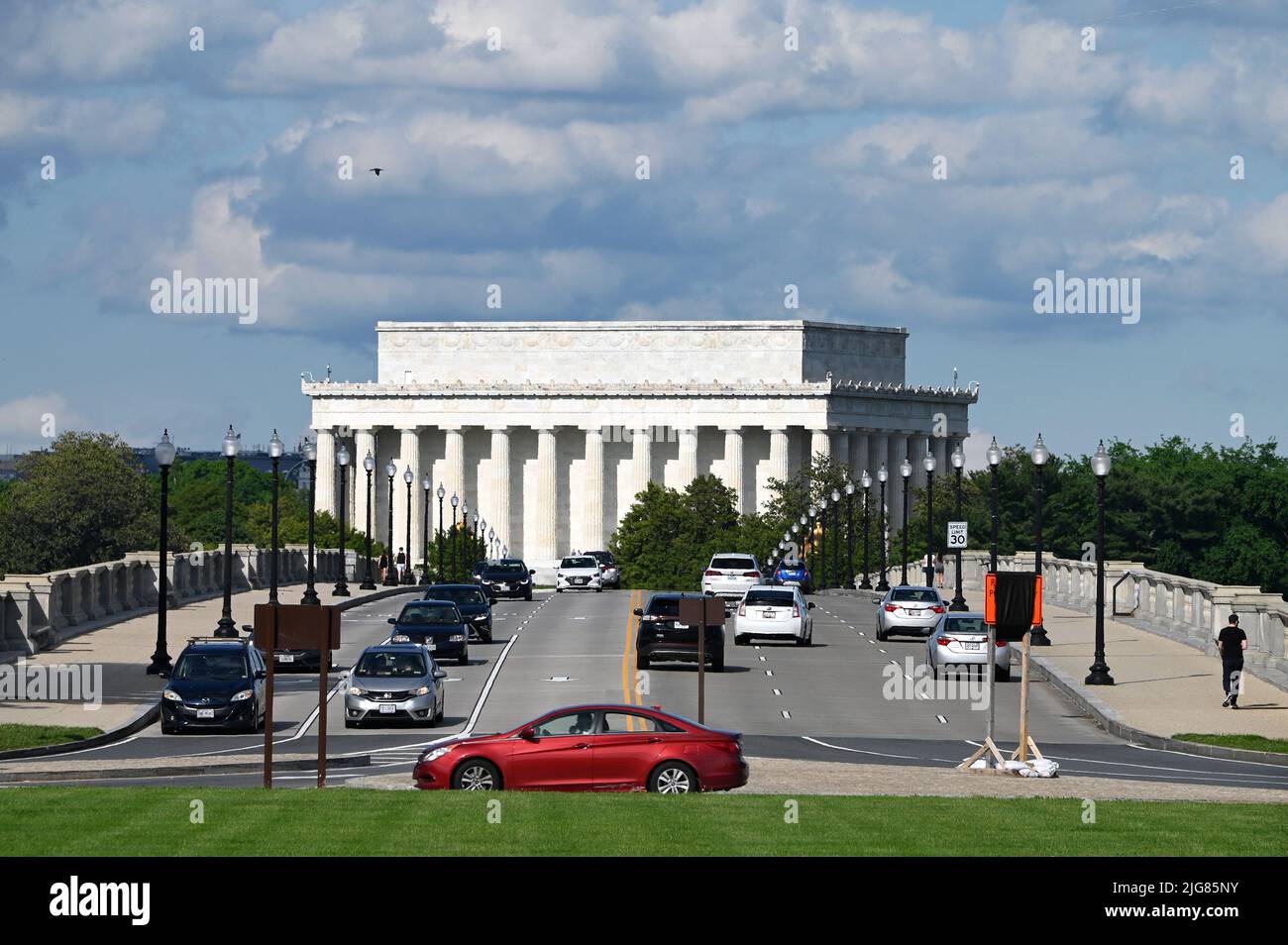 Arlington Memorial Bridge and Lincoln Memorial; Washington D.C Stock ...
