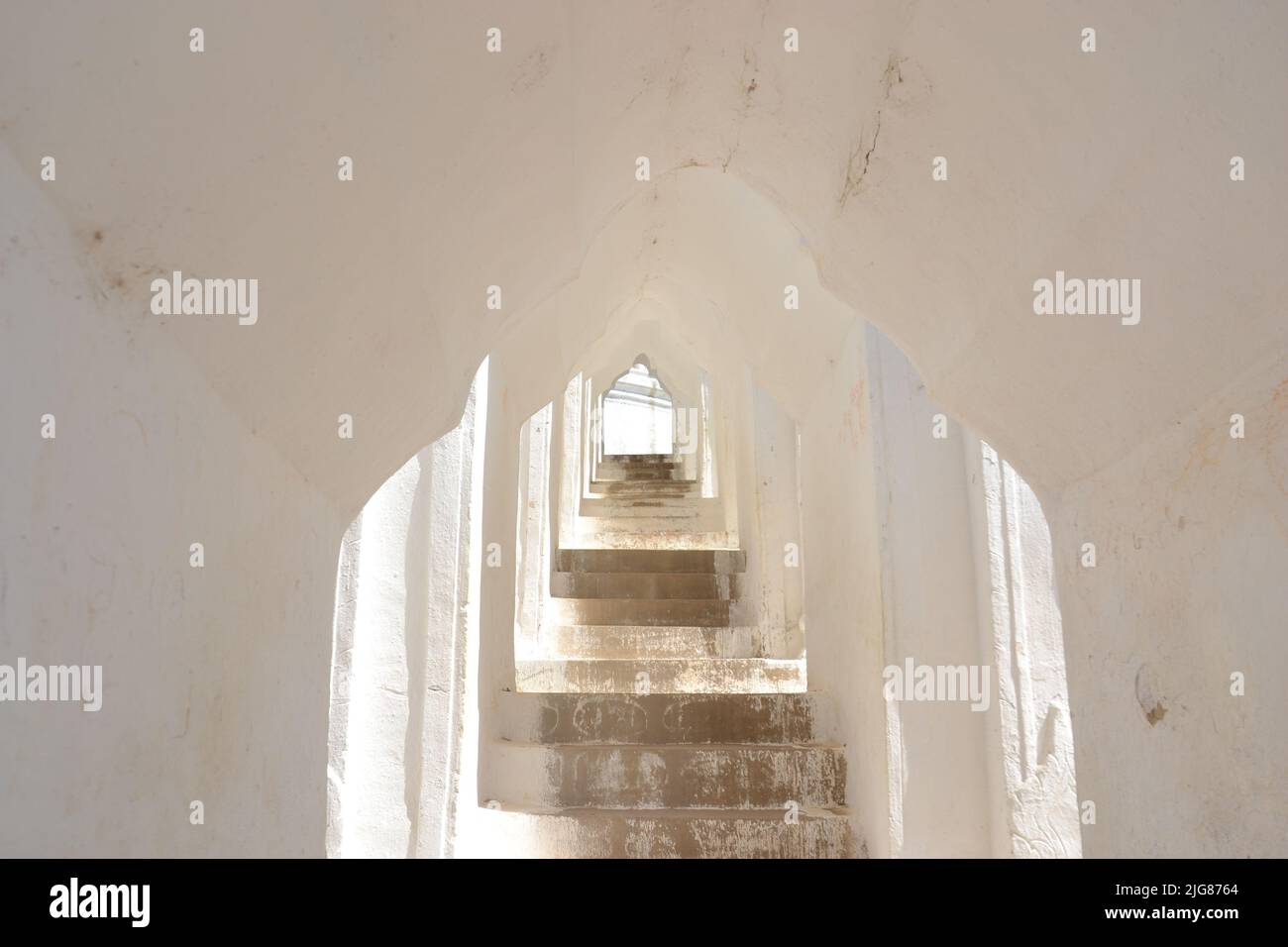 A beautiful shot of stairs in a temple in Myanmar Stock Photo - Alamy