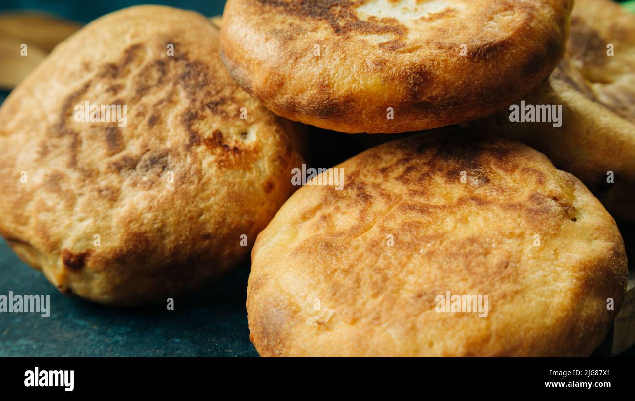 A serving of traditional Columbian arepa boyacense Stock Photo - Alamy