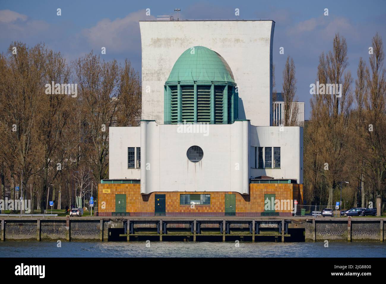 MAASTUNNEL ROTTERDAM - ventilation building car tunnel in the city of ...