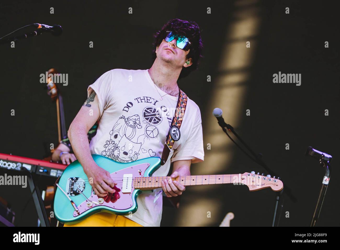 Madrid, Spain. 07th July, 2022. Simon O'Connor of the band Modest Mouse ...