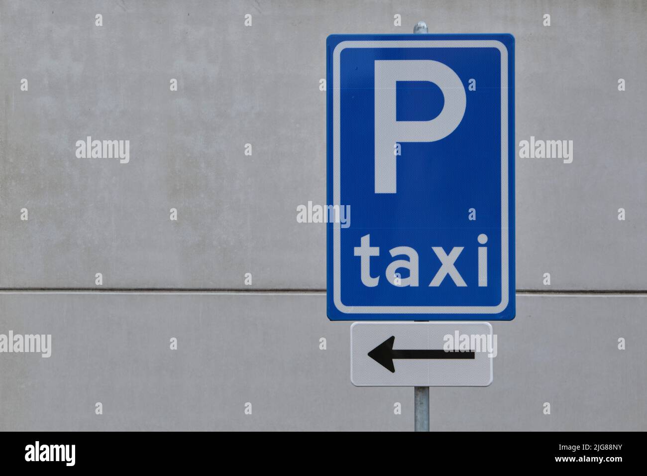 Taxi stop or stand sign. Taxicab rank, waiting area for cabs, parking ...