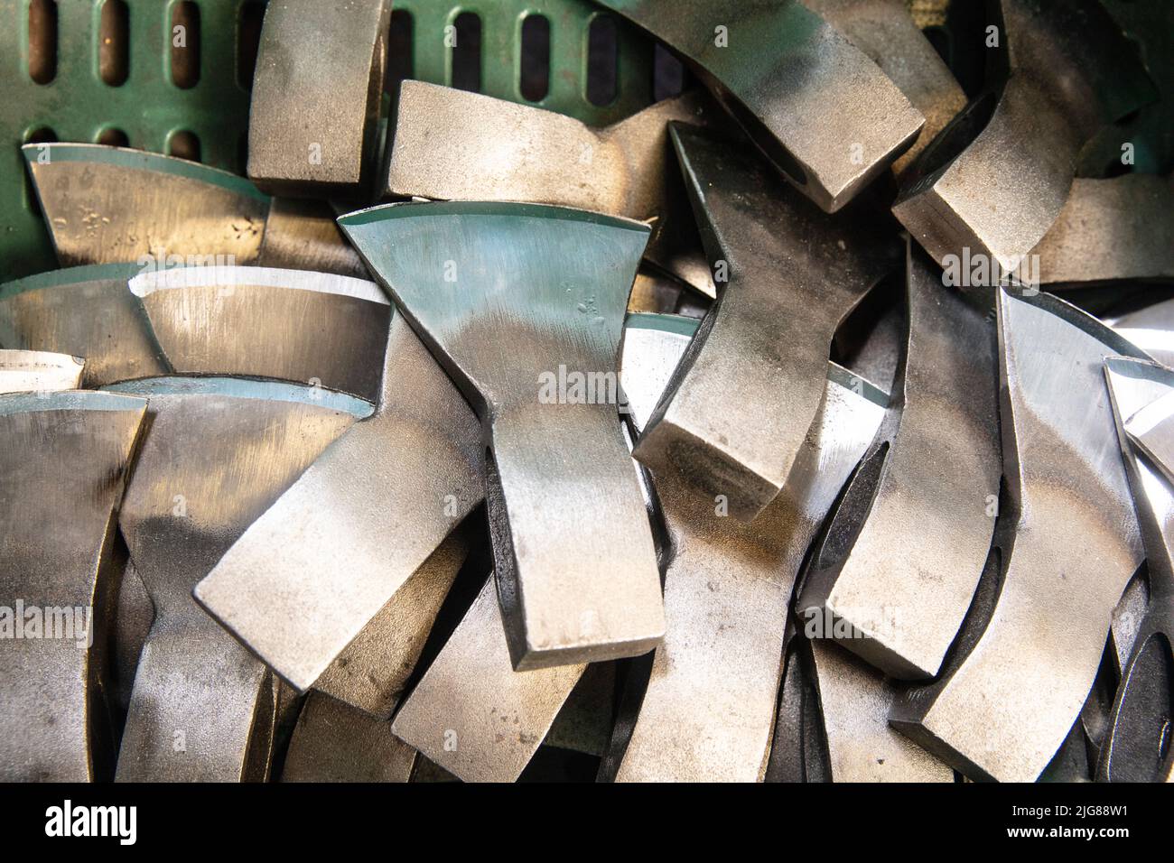 Beehive Works, Milton Street, Sheffield, 25-10-2018. Detail of a pile ...