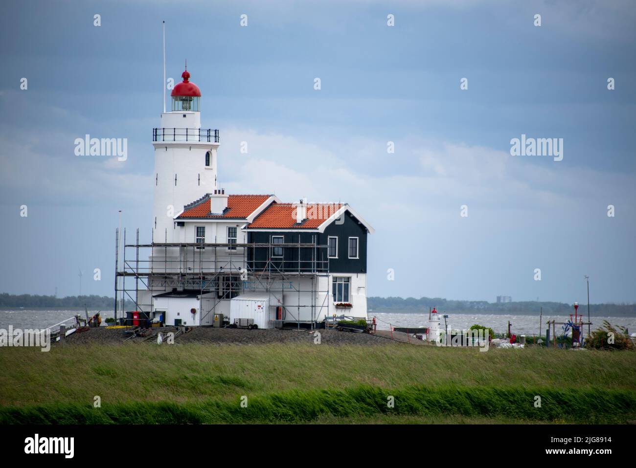 Lighthouse, Marken Island, Noord-Holland, Netherlands Stock Photo - Alamy