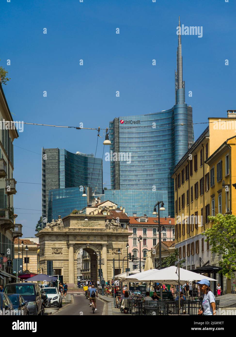 Italy, Milano, Street scene Stock Photo - Alamy